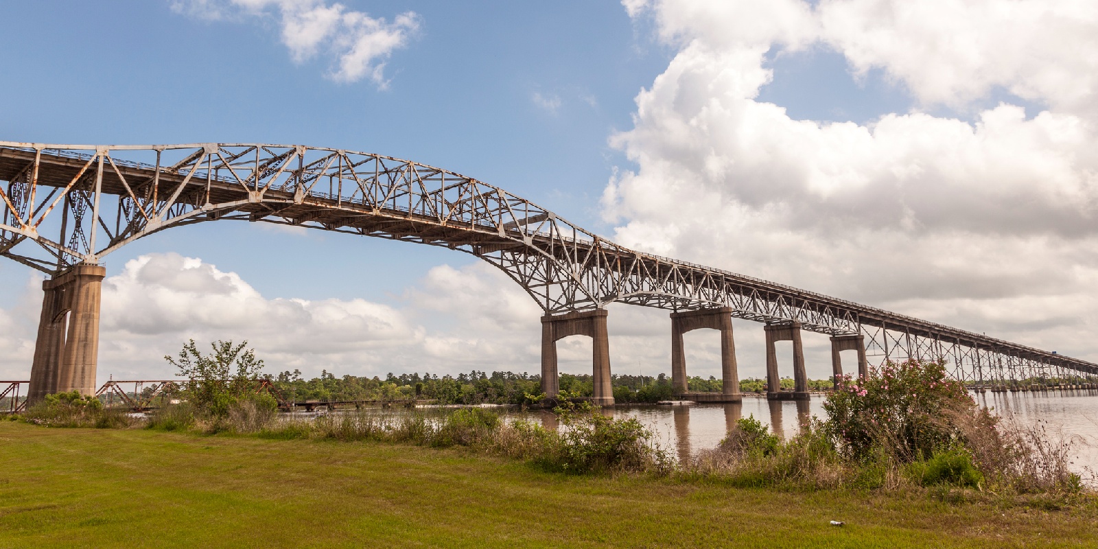 Largest Bridge In Louisiana Gramercy Bridge In Louisiana Stock Photo