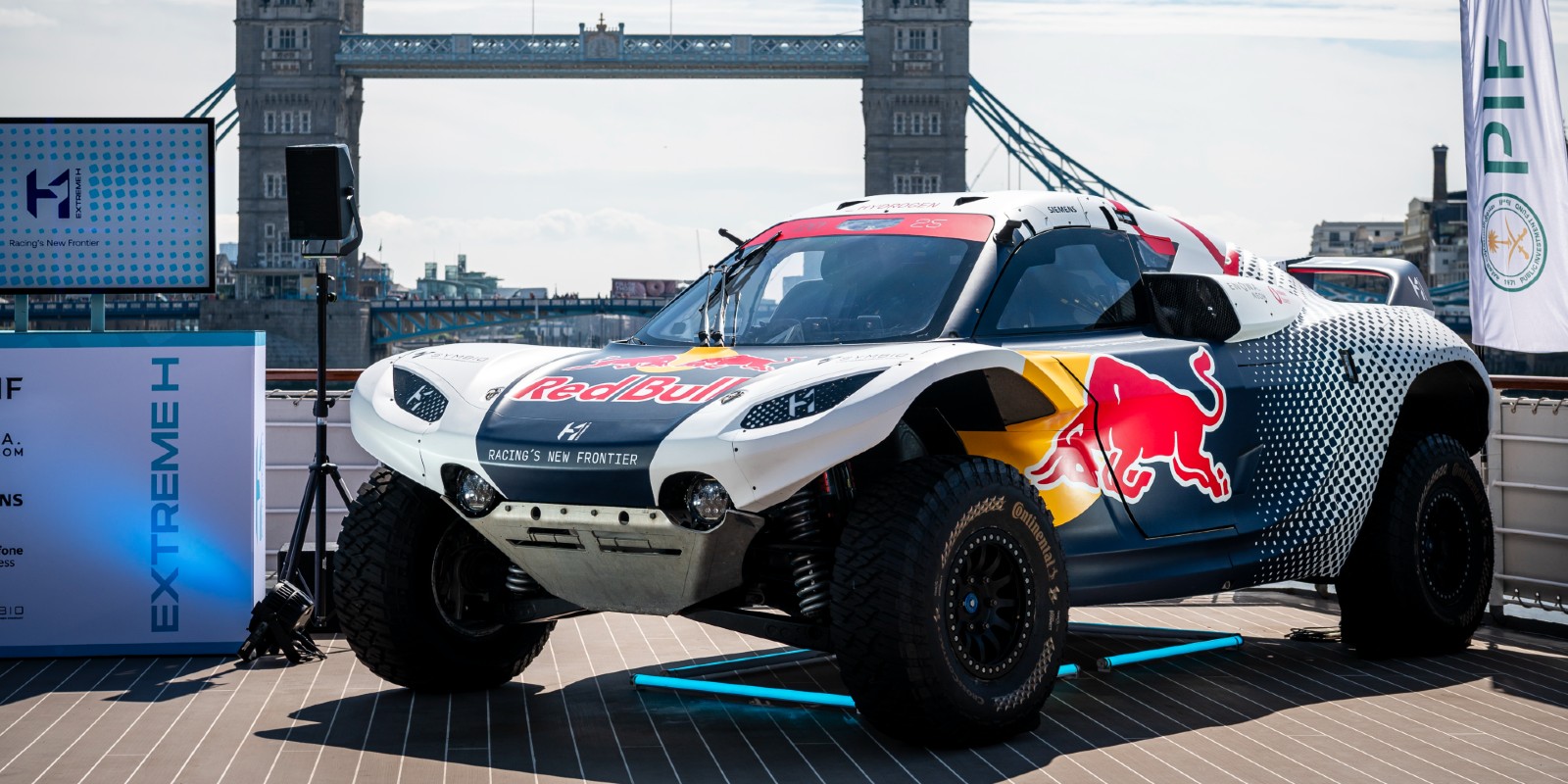 Carlos Sainz takes part in the launch of the Extreme H car, the brand ...